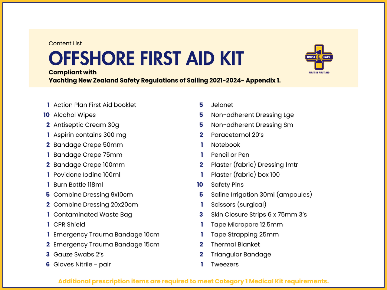 Offshore First Aid Kit 7L — Triple One Care